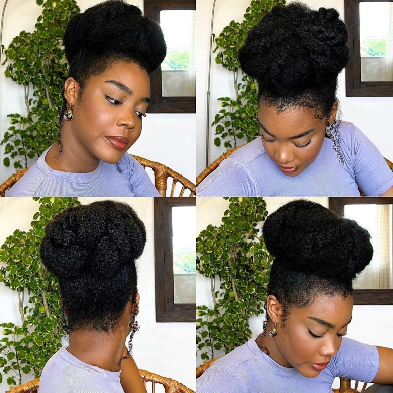 18 Prettiest Natural Hair Bun Styles You’ll Want To Copy