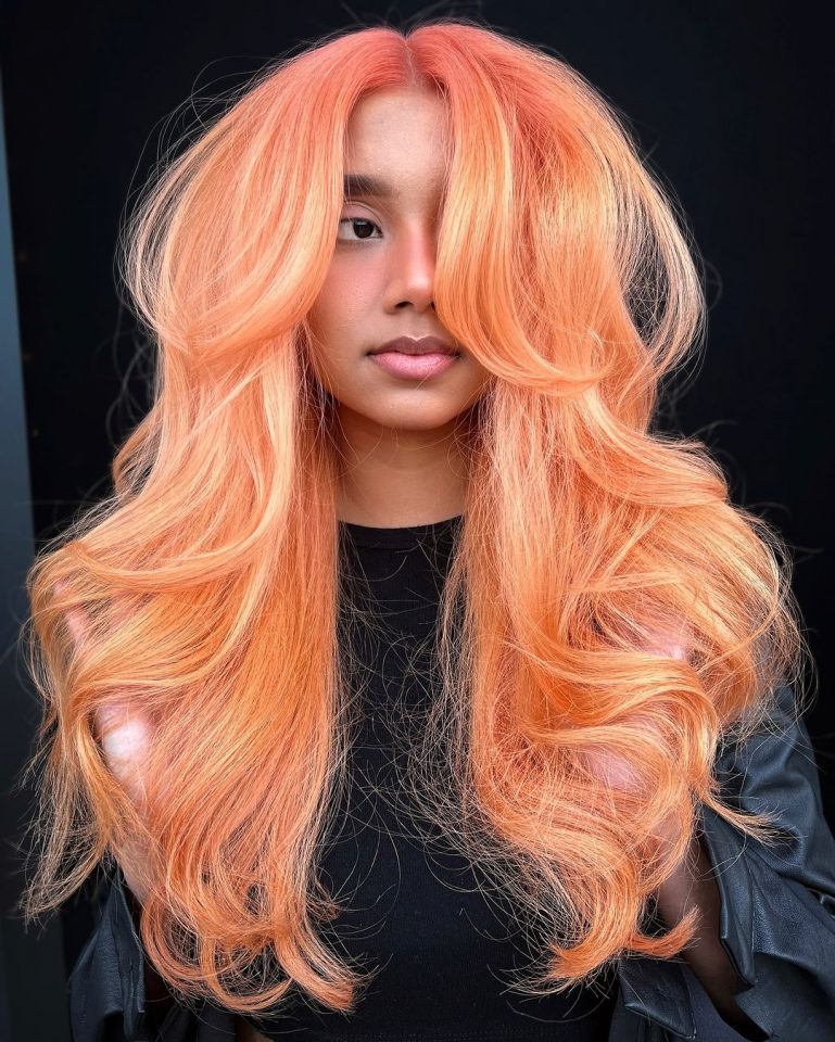 Peach Hair Is The Coolest Color Trend Of 2025
