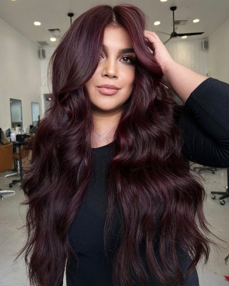 19 Dark Burgundy Hair Looks That Exude Dark Feminine Energy