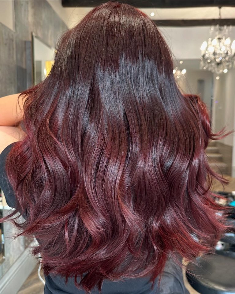 19 Dark Burgundy Hair Looks That Exude Dark Feminine Energy