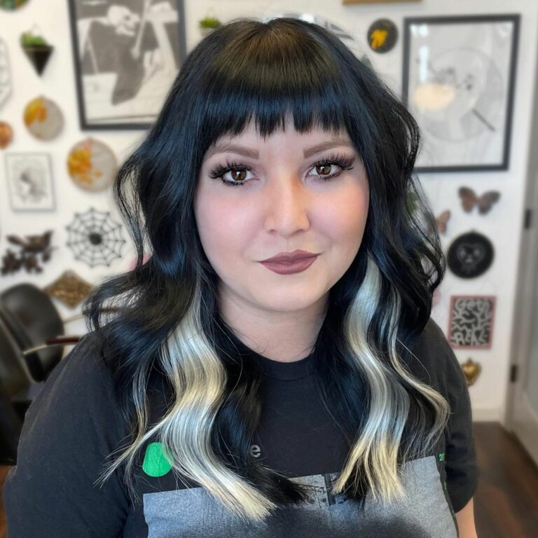 10 ideias de cabelos pretos e louros para um look fixe e de alto contraste