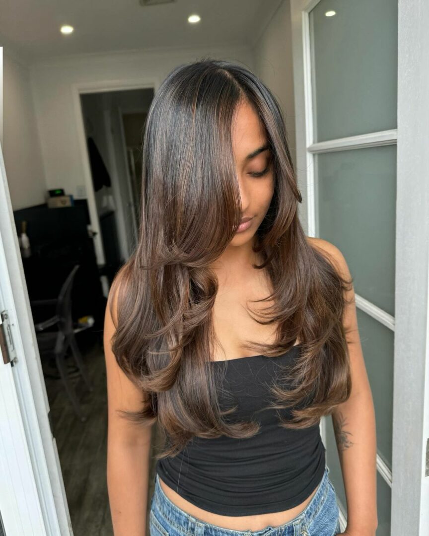 10 ideas para el pelo castaño chocolate para un otoño cálido y acogedor