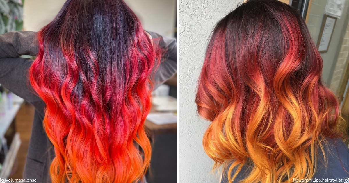 Unleash Your Fiery Side With These 20 Daring Fire Ombre Hair Ideas