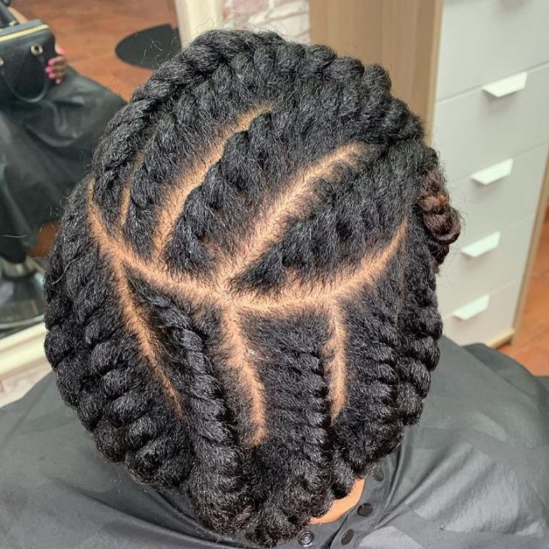 18 Creative And Alluring Natural Hair Flat Twist Styles