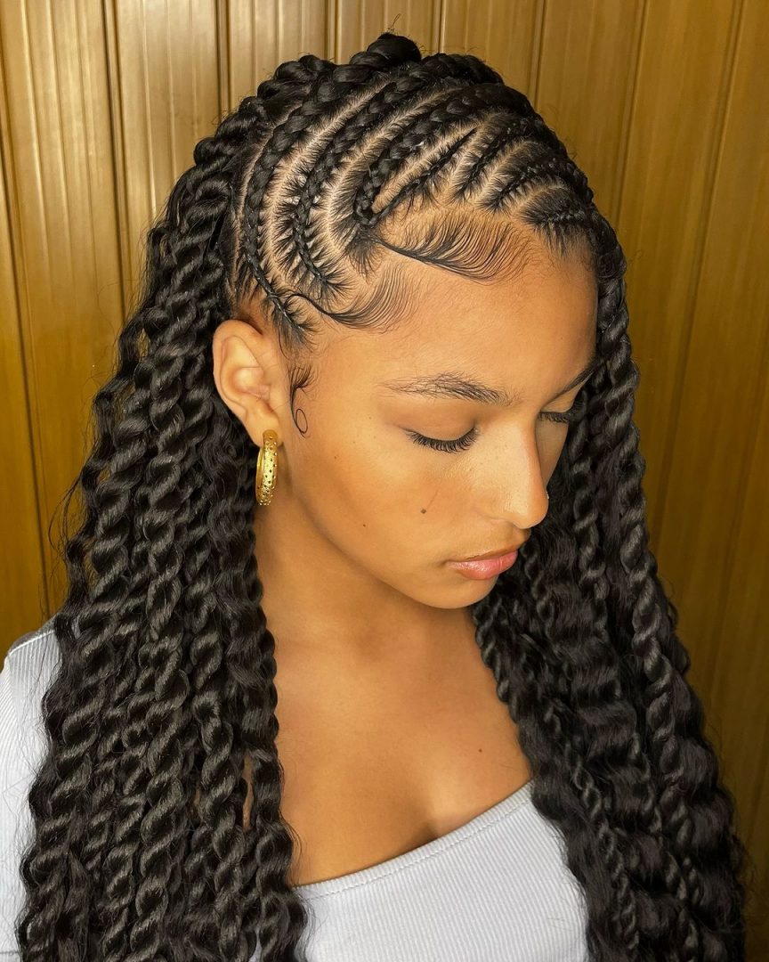 18 Creative And Alluring Natural Hair Flat Twist Styles