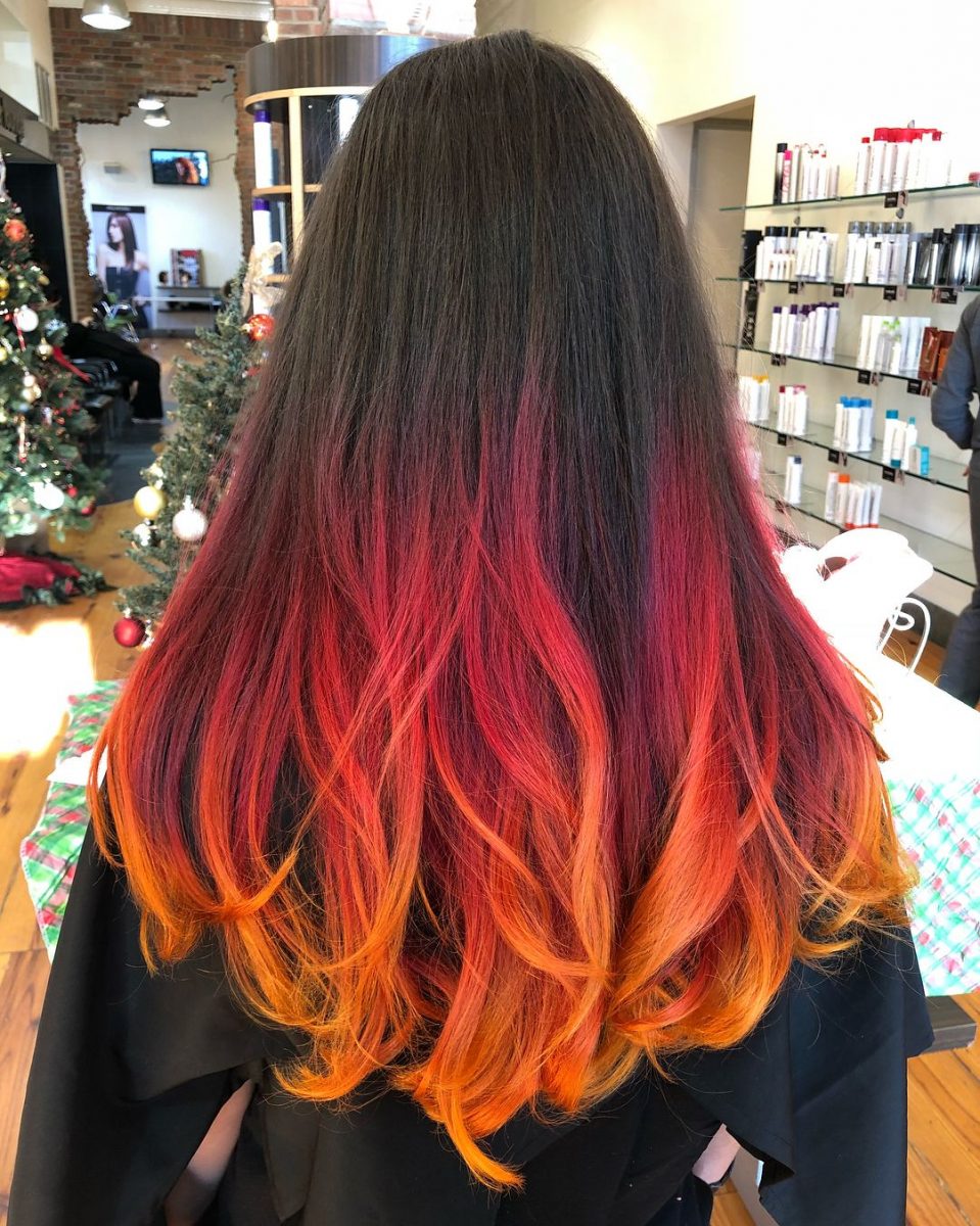 Unleash Your Fiery Side With These 20 Daring Fire Ombre Hair Ideas