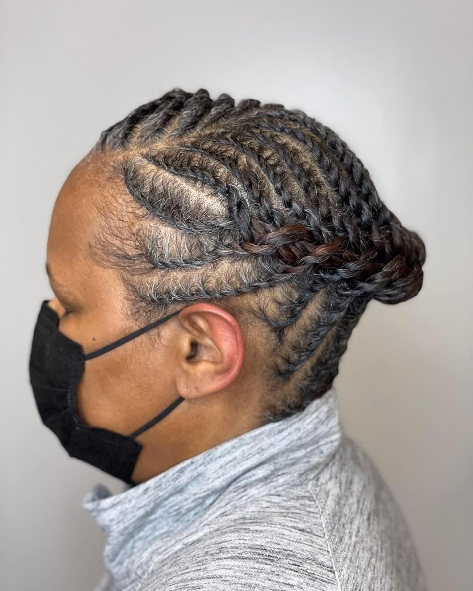 18 Creative And Alluring Natural Hair Flat Twist Styles