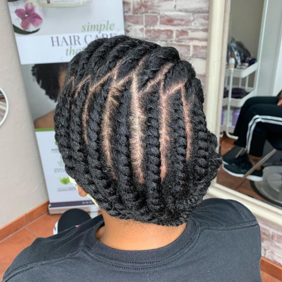 18 Creative And Alluring Natural Hair Flat Twist Styles