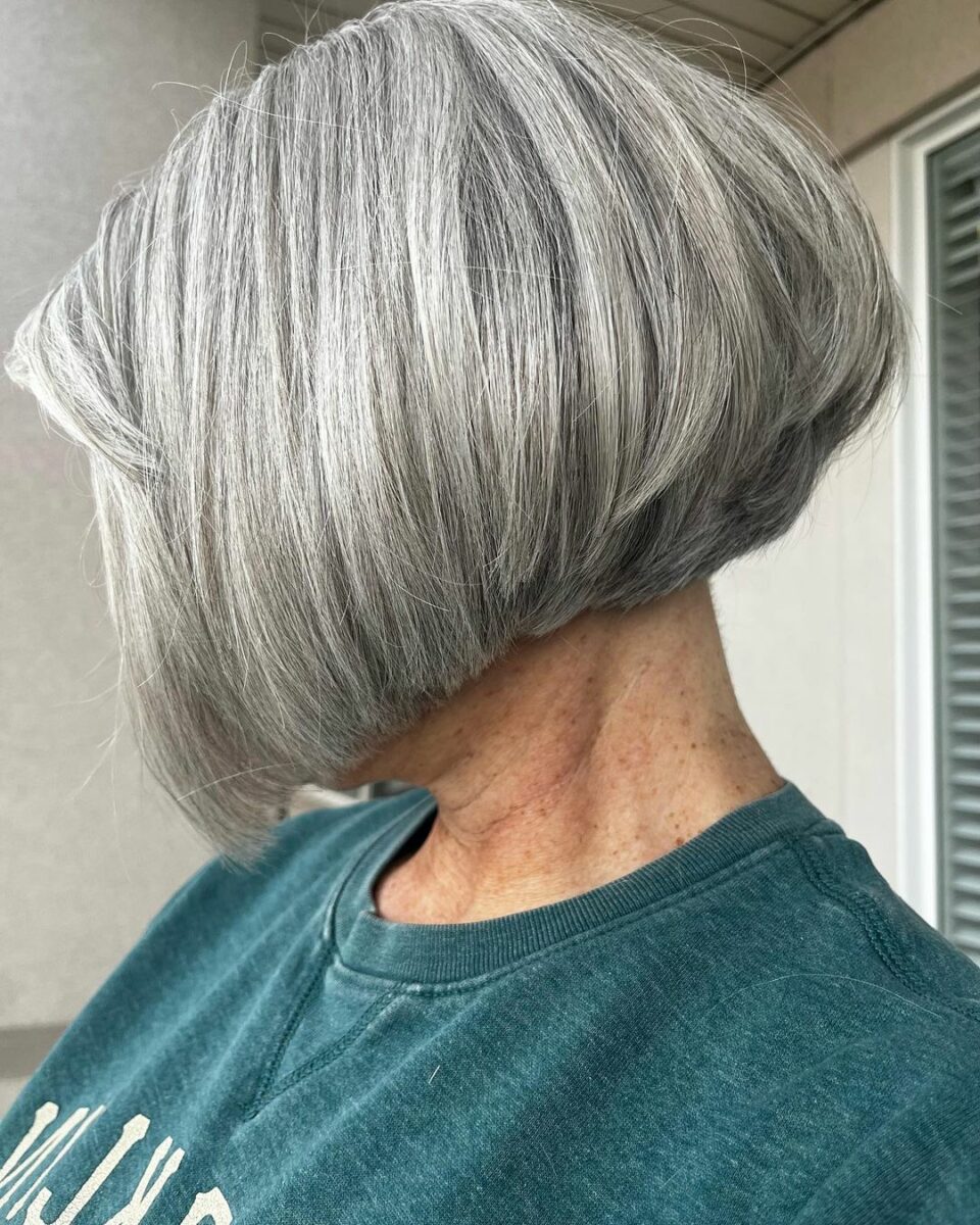 50 Elegant Grey Bob Hairstyle Ideas For Women Of All Ages