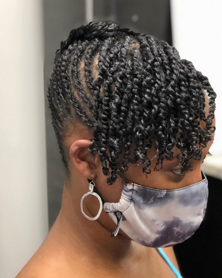 18 Creative And Alluring Natural Hair Flat Twist Styles