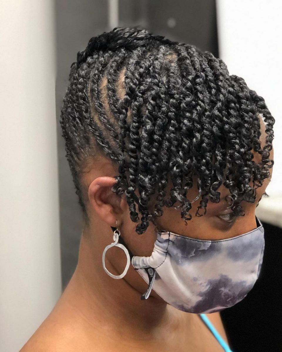 18 Creative And Alluring Natural Hair Flat Twist Styles