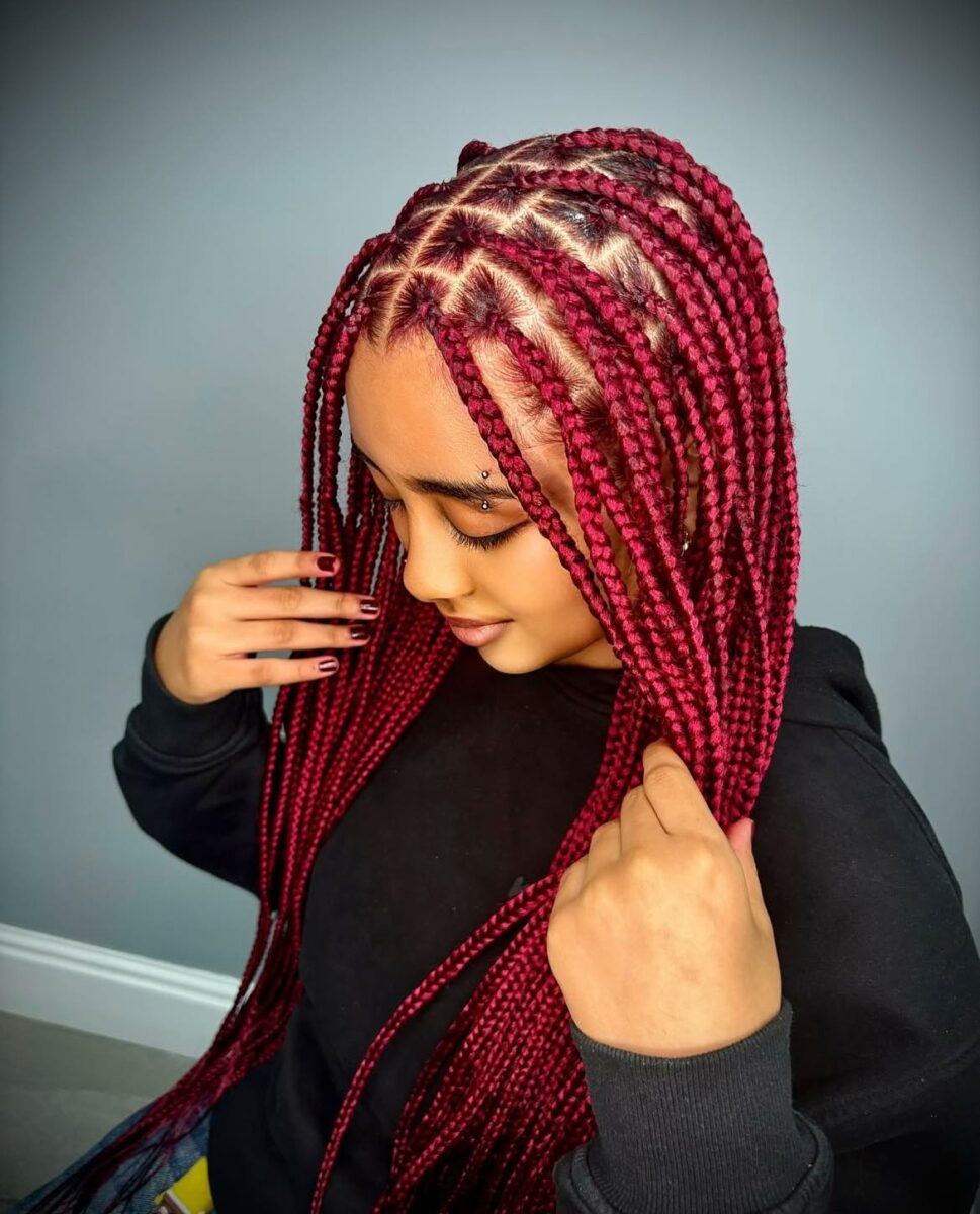 13 Burgundy Box Braids Ideas That Will Transform Your Look