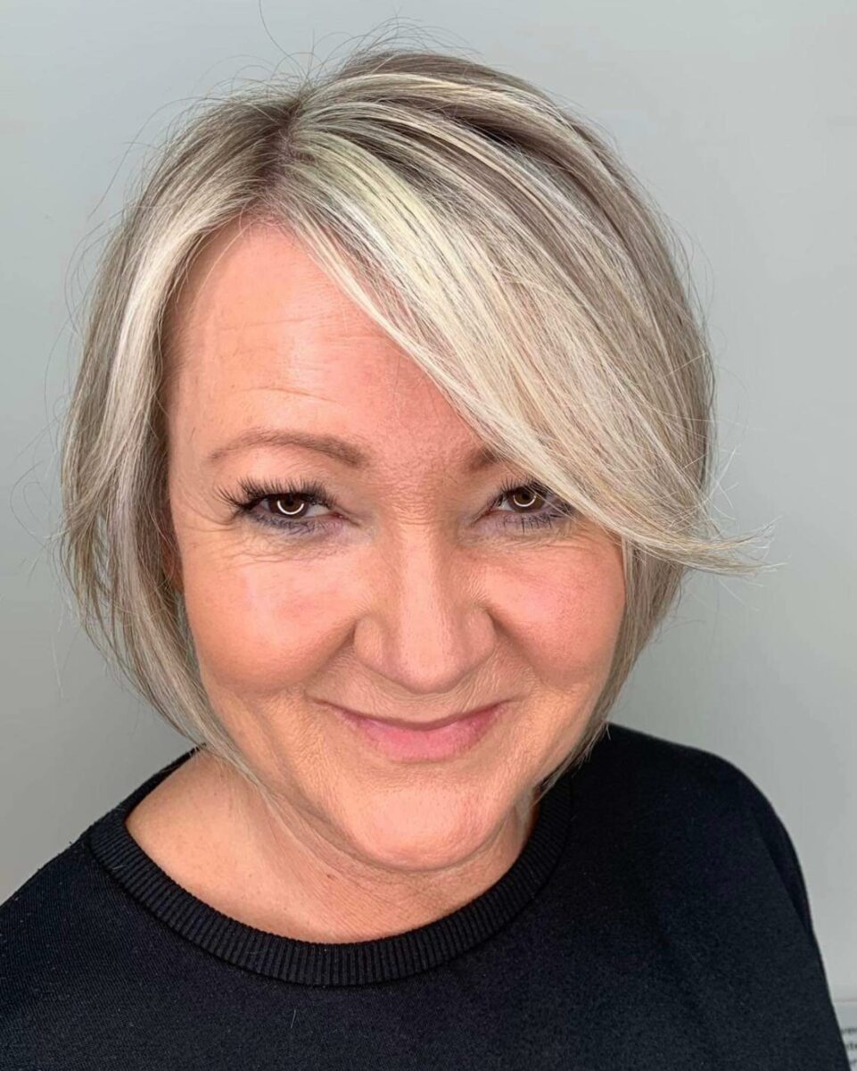 13 Gorgeous Chin-Length Haircuts For Women Over 60 That Flatter Every Angle