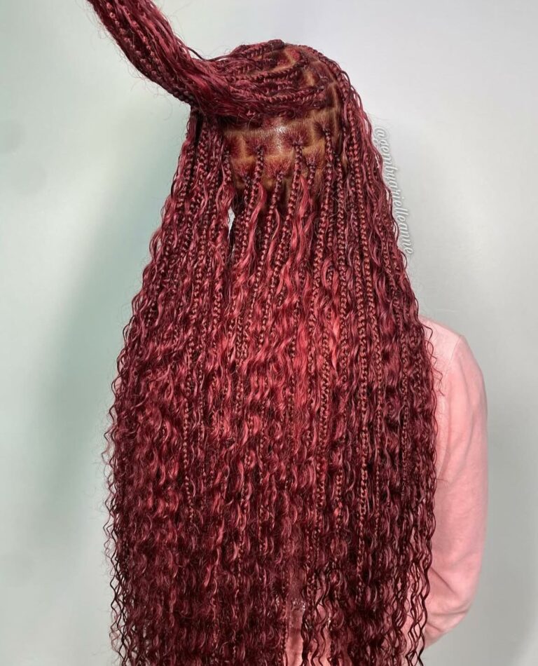 13 Burgundy Box Braids Ideas That Will Transform Your Look