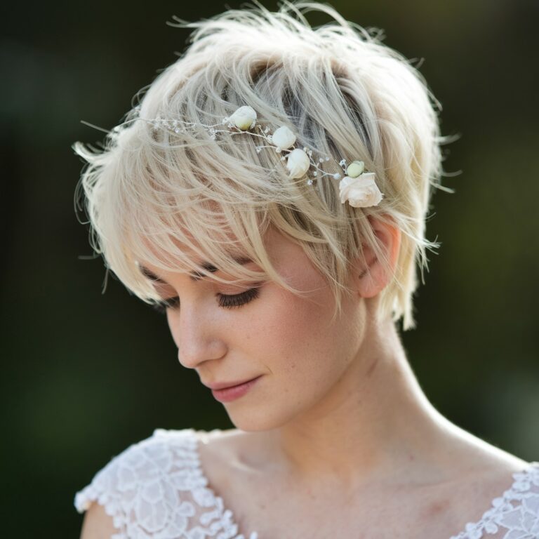13 Elegant Wedding Hairstyles For Women With Short Hair For Timeless ...