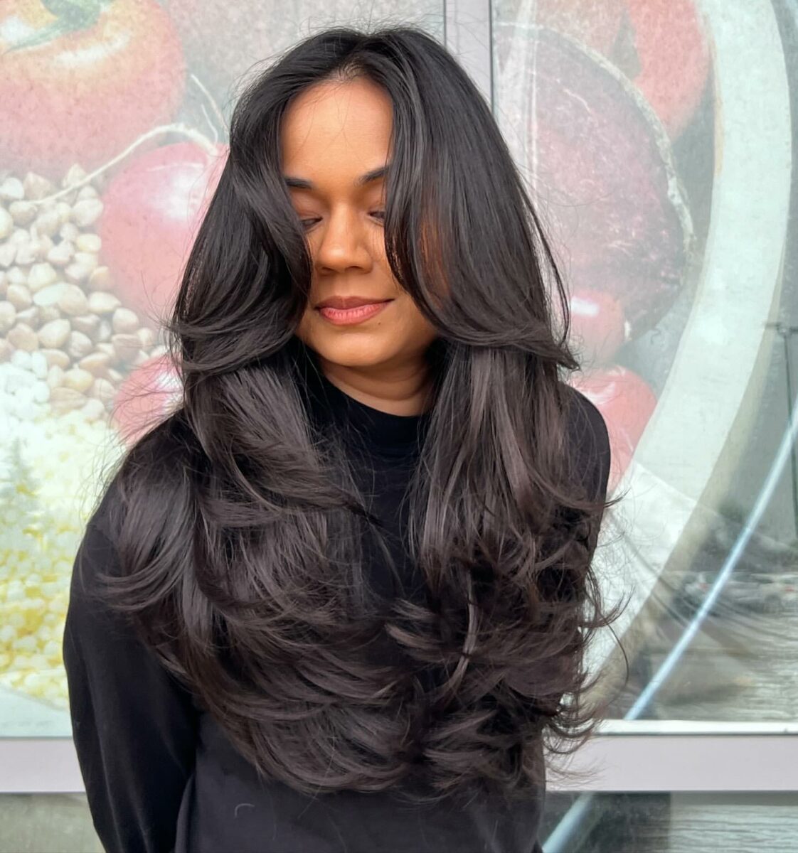 10 Gorgeous Ways To Wear Layered Hair With Curtain Bangs