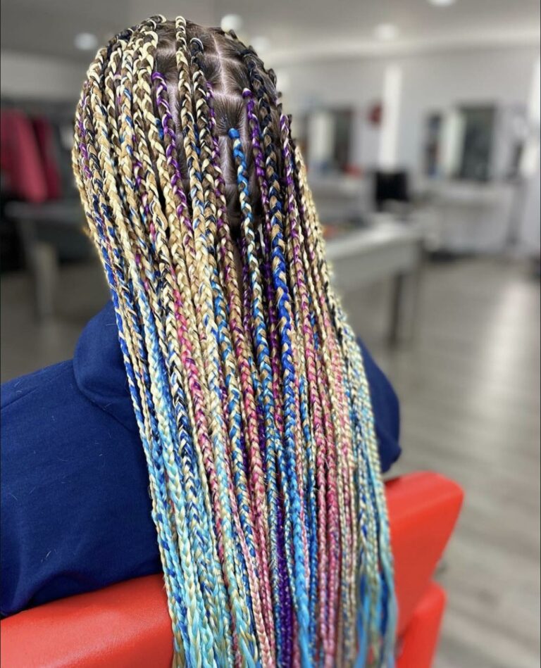 14 Blonde Box Braids Looks Giving Golden Goddess Vibes