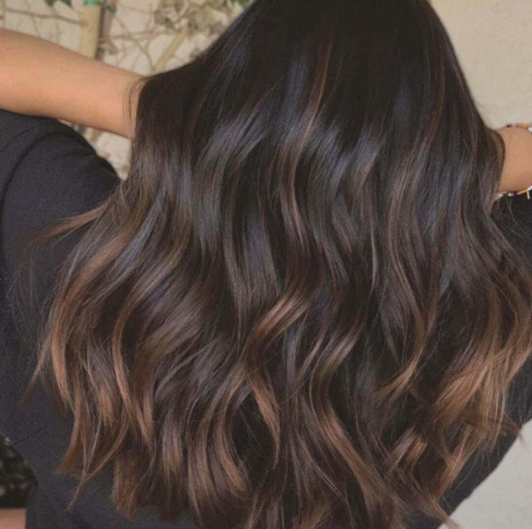Brown Highlights On Black Hair For Subtle Yet Stunning Look
