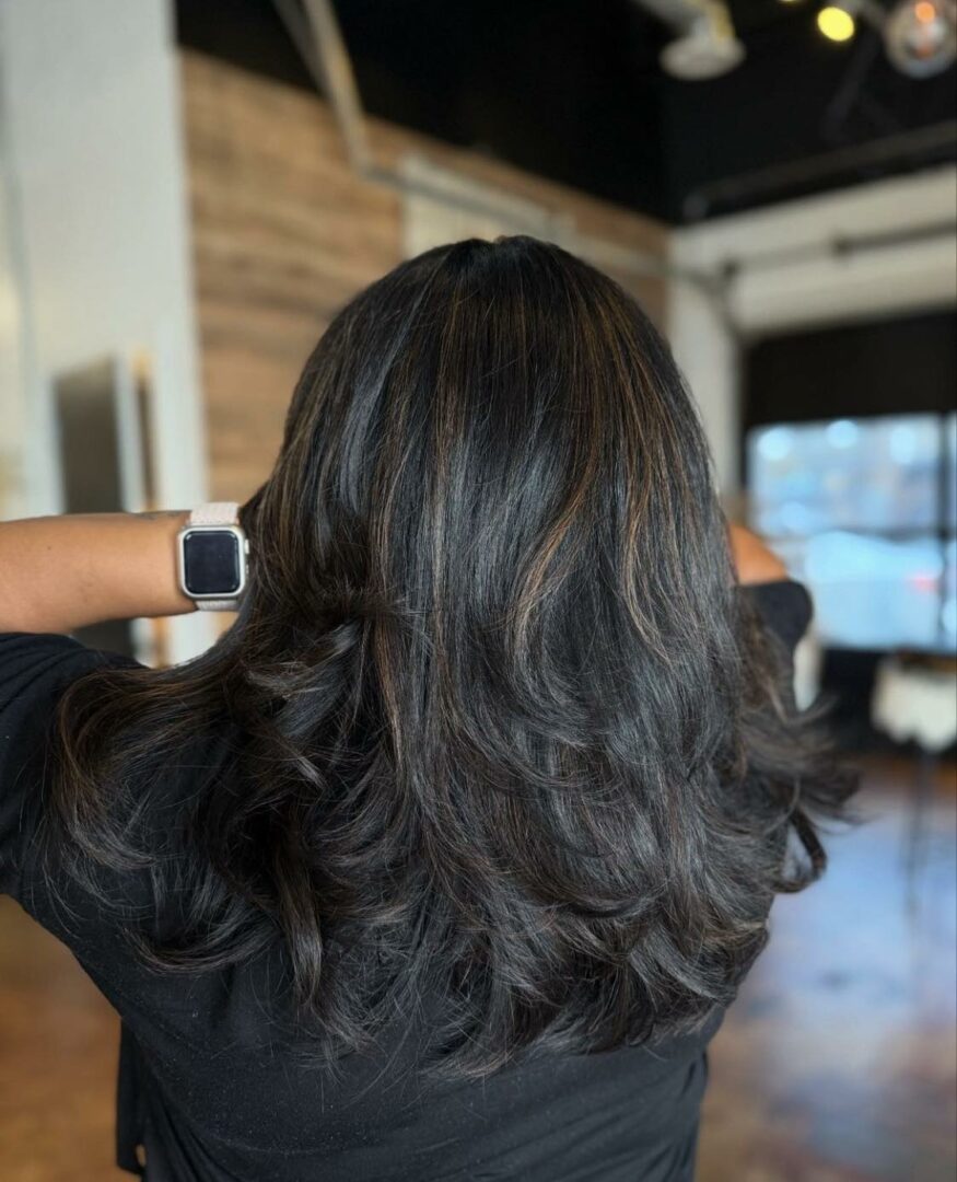 Brown Highlights On Black Hair For Subtle Yet Stunning Look