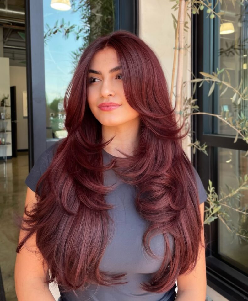 10 Dark Cherry Hair Color Ideas To Try This Season