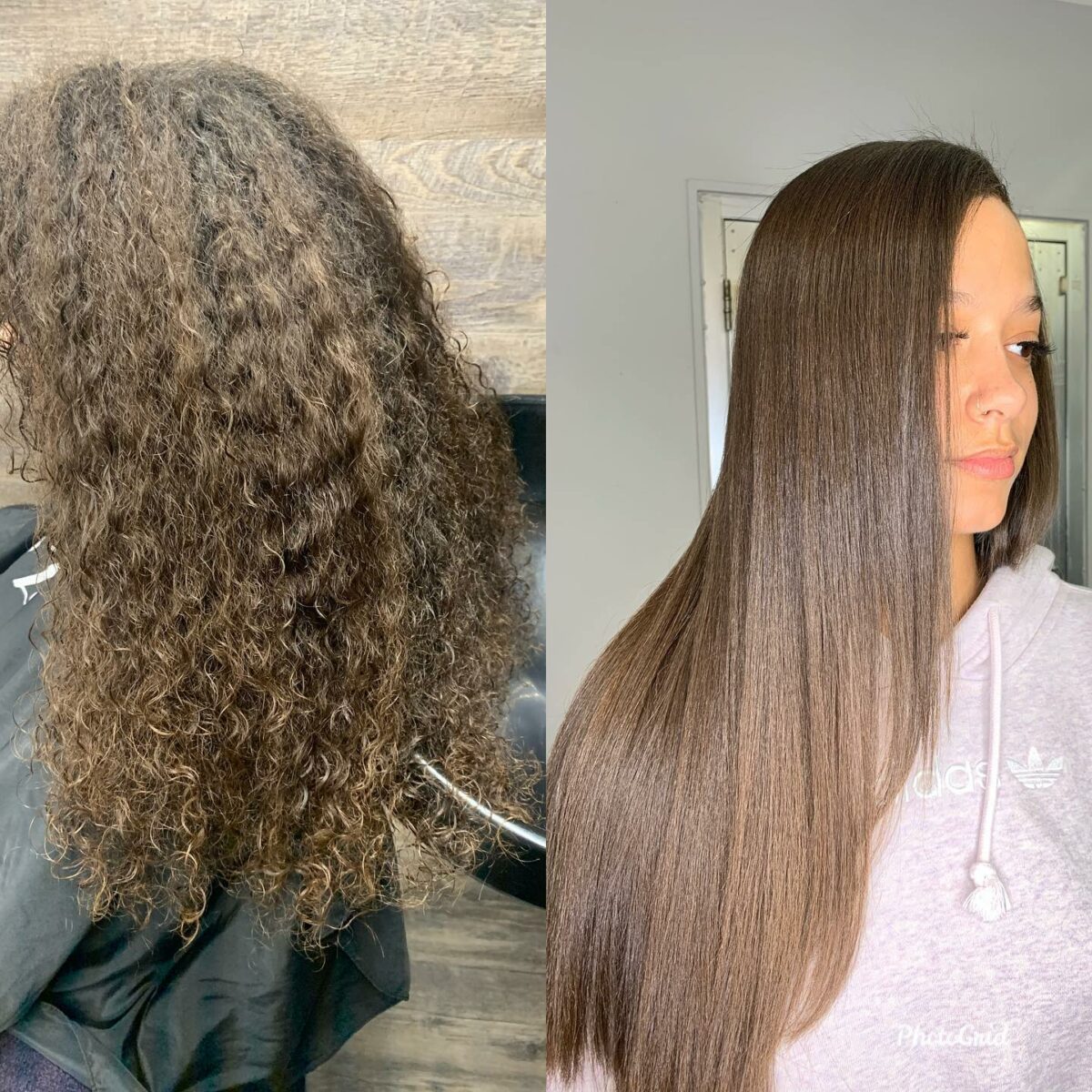 14 looks de antes y después de pelo rizado a liso que te dejarán sin ...