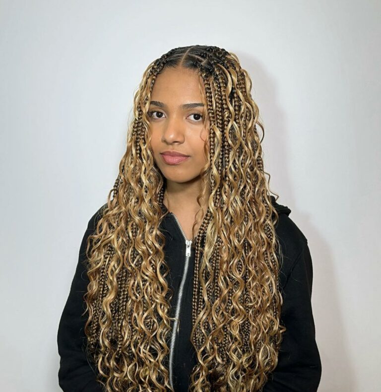 14 Blonde Box Braids Looks Giving Golden Goddess Vibes