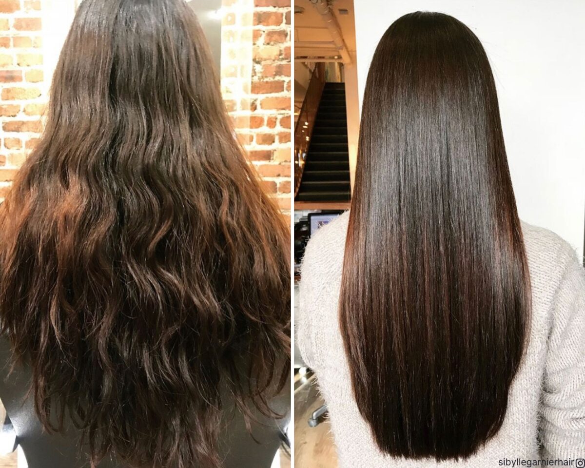 14 Curly-To-Straight-Hair Before-And-After Looks That Will Leave You ...
