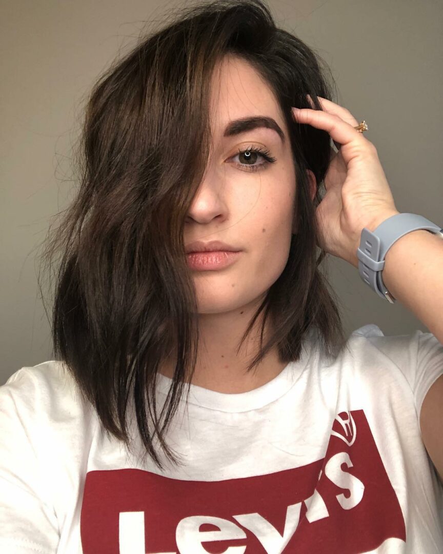 13 Flattering Choppy Lob Ideas For Your Next Big Cut