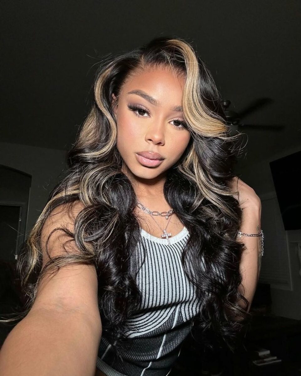 Blonde Streaks & Black Hair: 14 Ways To Nail The Trend Without Brassiness