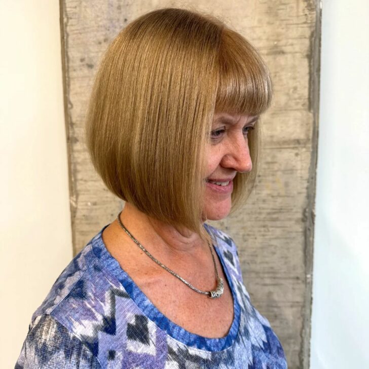 18 Perfect Angled Bobs With Bangs That Suit Every Face Shape