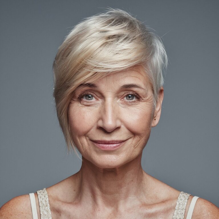 11 Rejuvenating And Chic Asymmetrical Haircuts For Women Over 60
