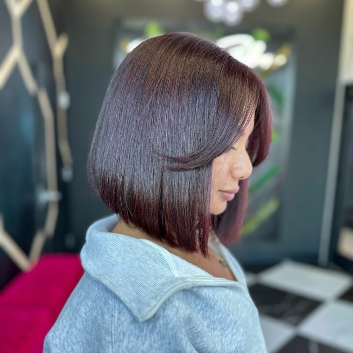 18 Perfect Angled Bobs With Bangs That Suit Every Face Shape
