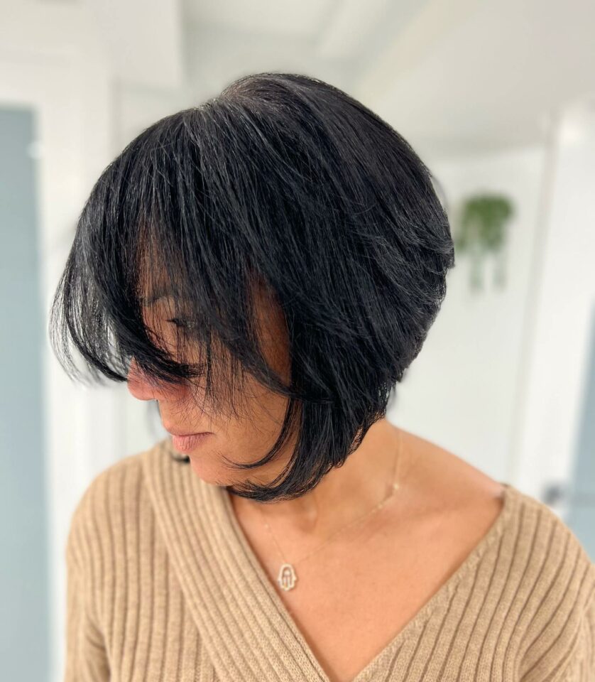 10 Stacked Bob Haircuts With Bangs That Create A Dynamic Look