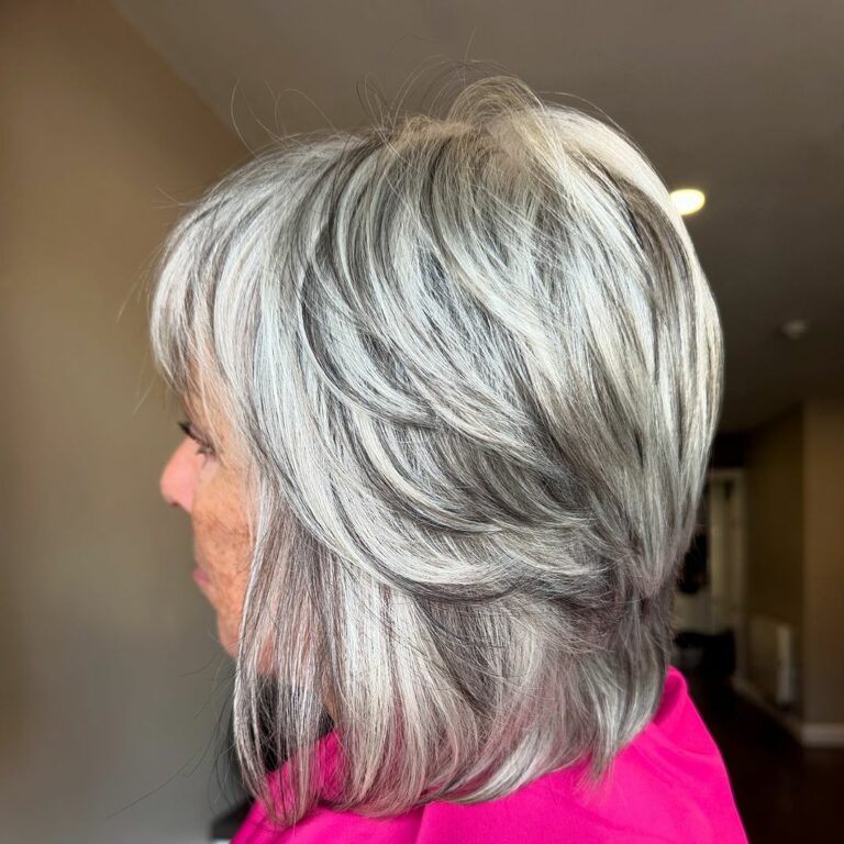 13 Elegant Silver Hair Colors For Older Women With Grey Hair
