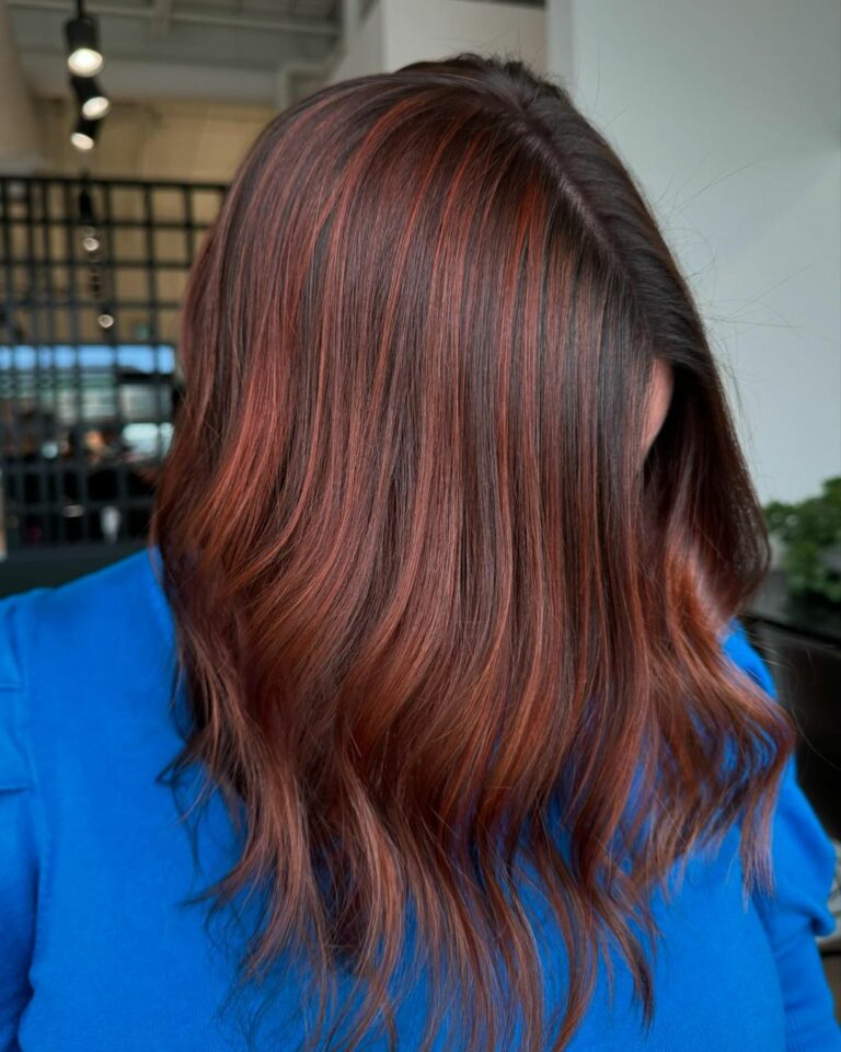 10 Black Hair With Copper Highlights Looks To Match The Season