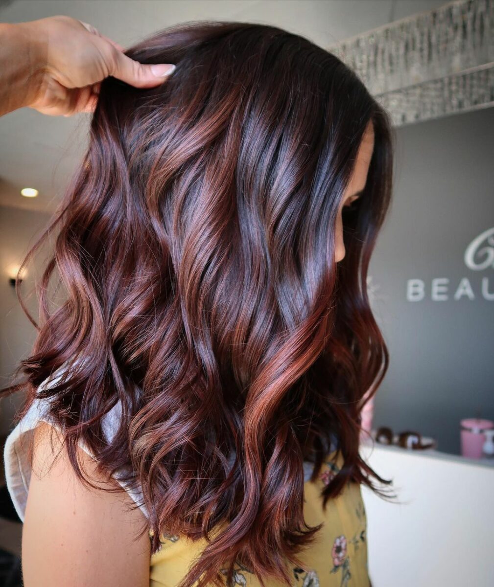 10 Black Hair With Copper Highlights Looks To Match The Season