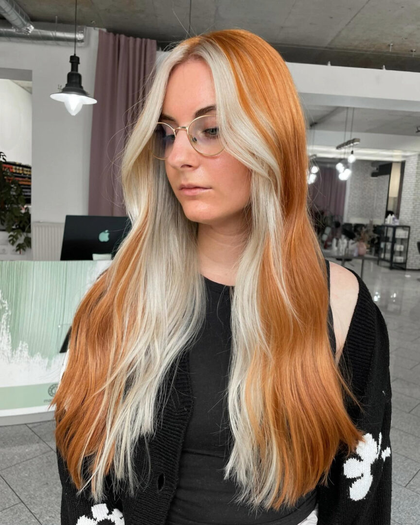 12 Cowboy Copper Hair With Blonde Money Piece Ideas To Blend Vibrancy ...