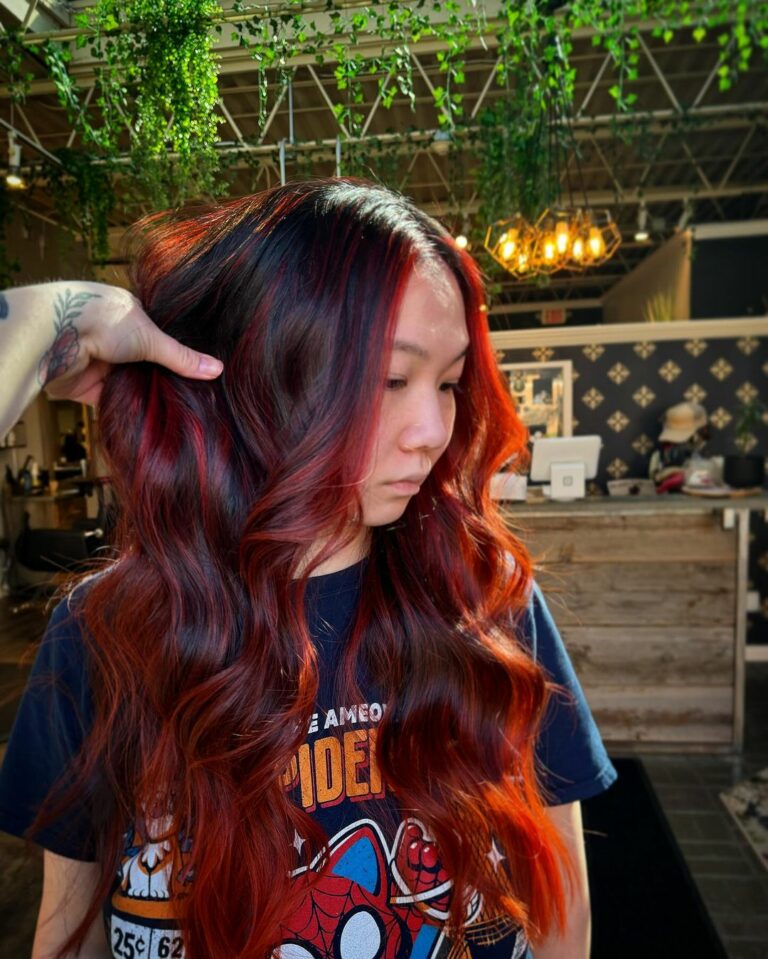 10 Black Hair With Copper Highlights Looks To Match The Season