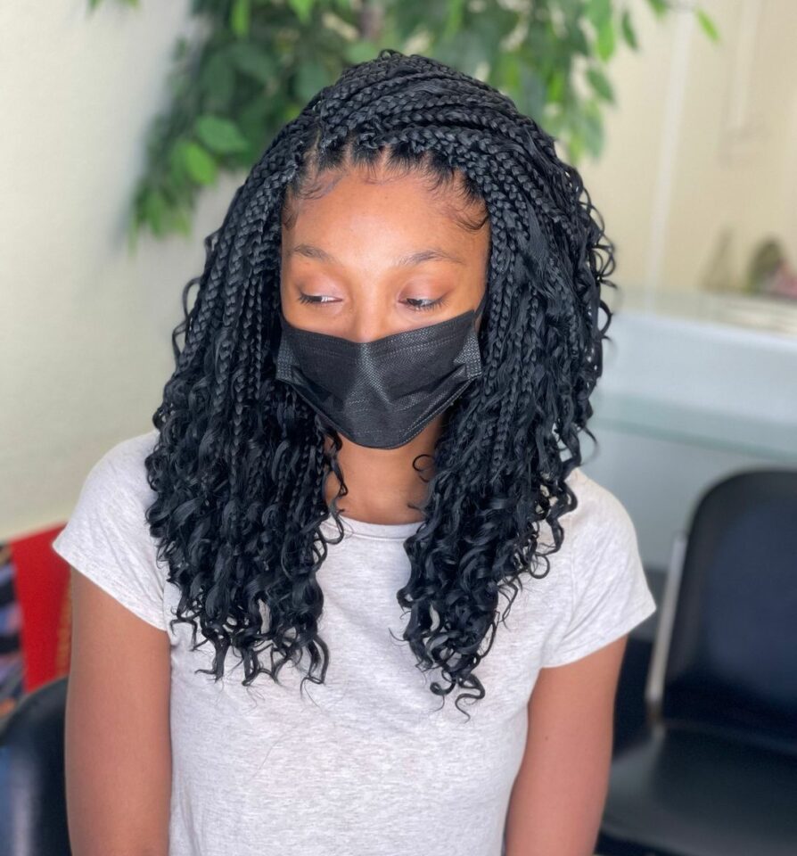 10 coole en beschermende box braids stijlen die je zo snel mogelijk ...