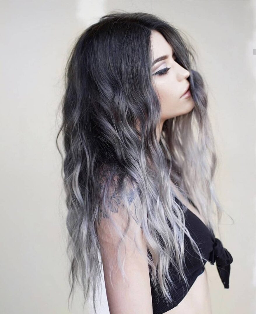 11 Silver Ombre Hair Looks Perfect For The Fall Weather