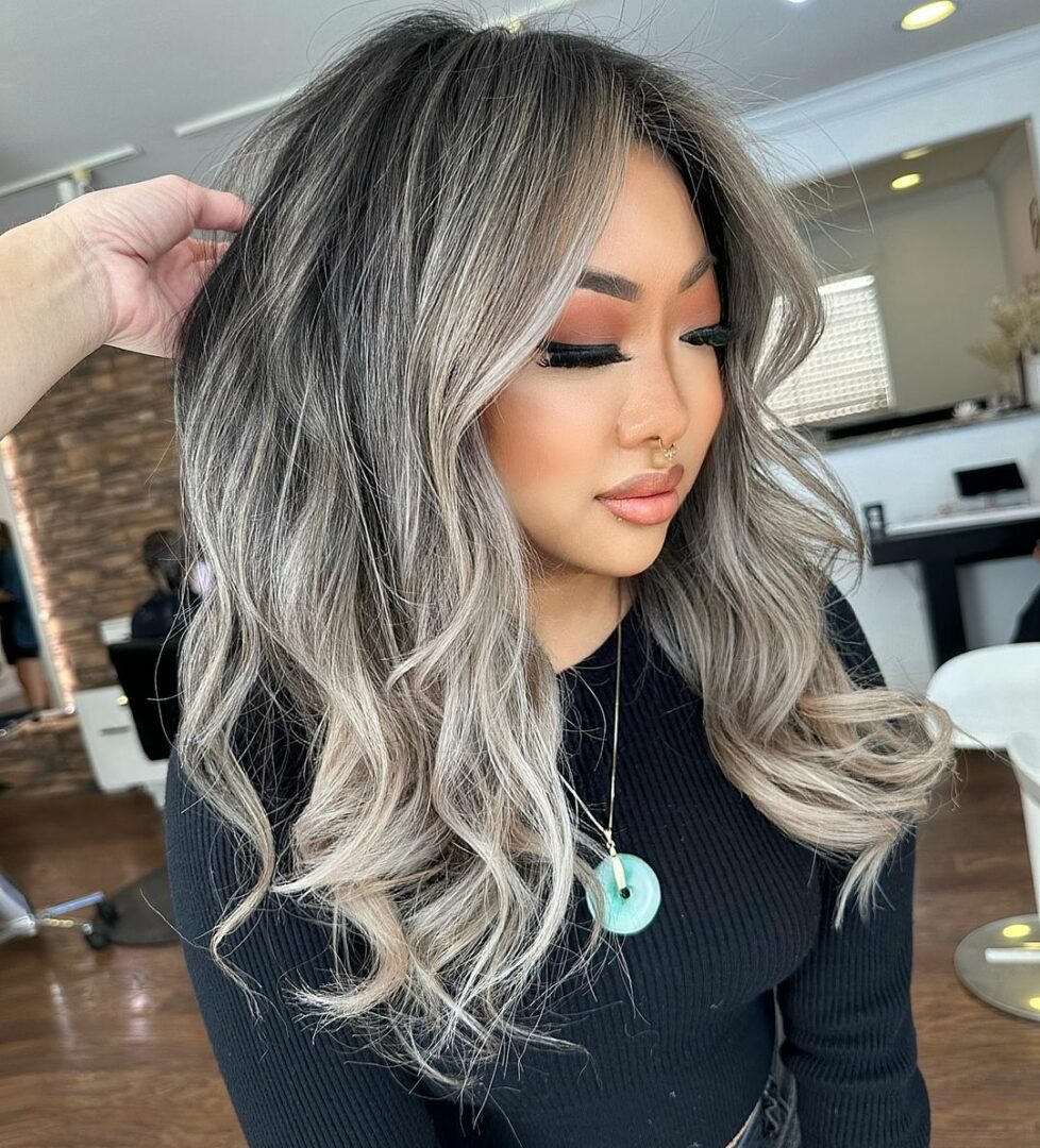 11 Silver Ombre Hair Looks Perfect For The Fall Weather