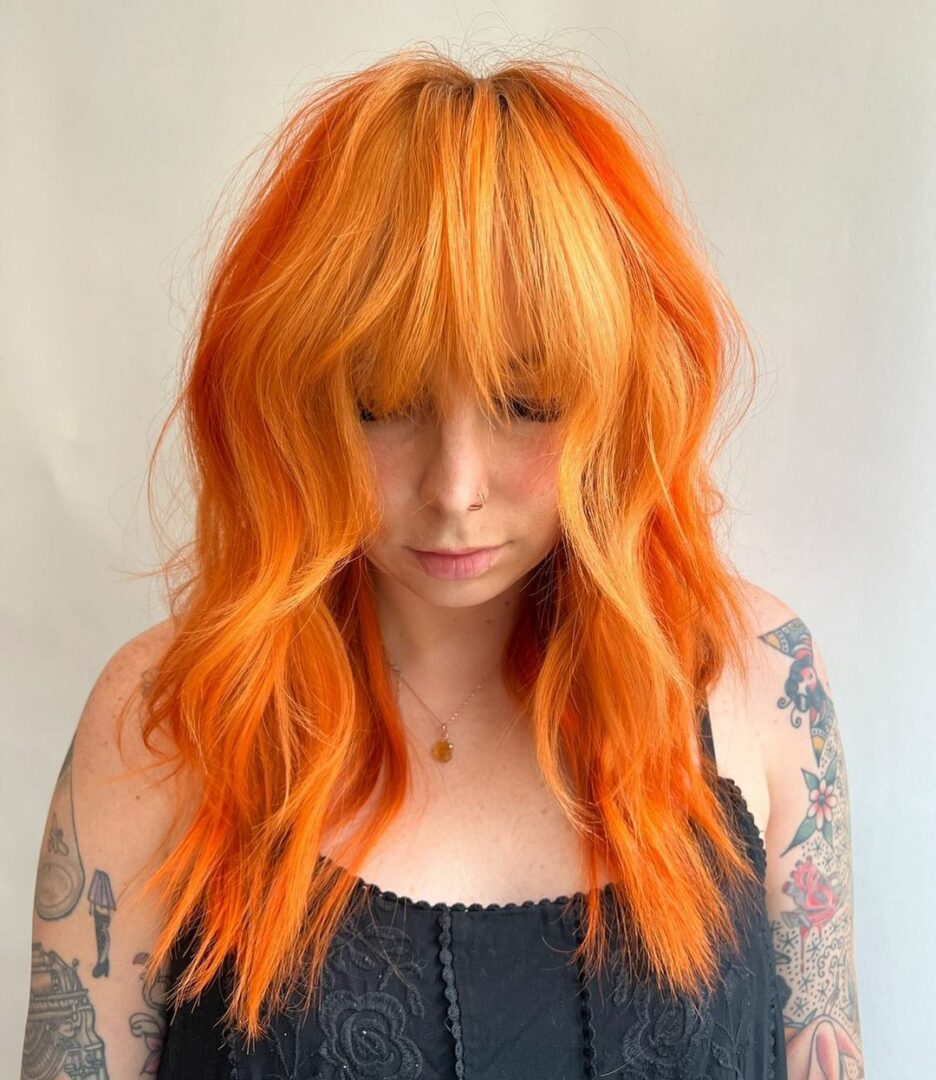 12 Cowboy Copper Hair With Blonde Money Piece Ideas To Blend Vibrancy ...