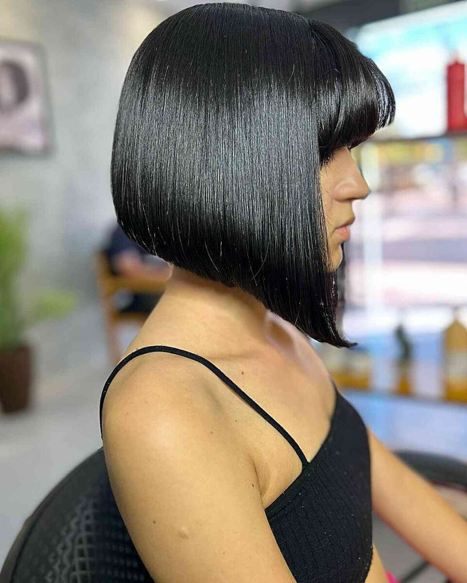 15 Sassy And Classy Ways To Style Your A-Line Bob With Bangs