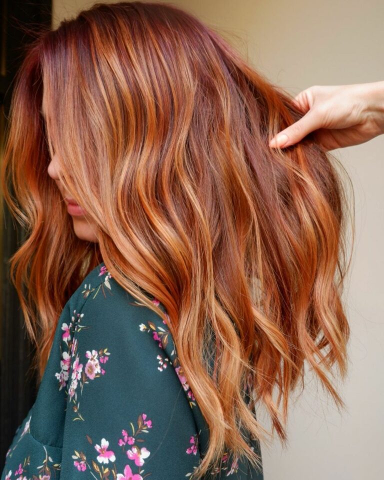 11 Styles Of Red Hair With Highlights And The Alluring Pop Of Crimson Glow