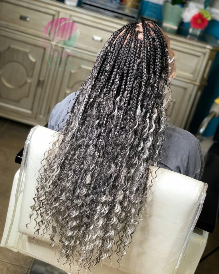 14 Trendy And Traditional Salt And Pepper Braids For Black Women