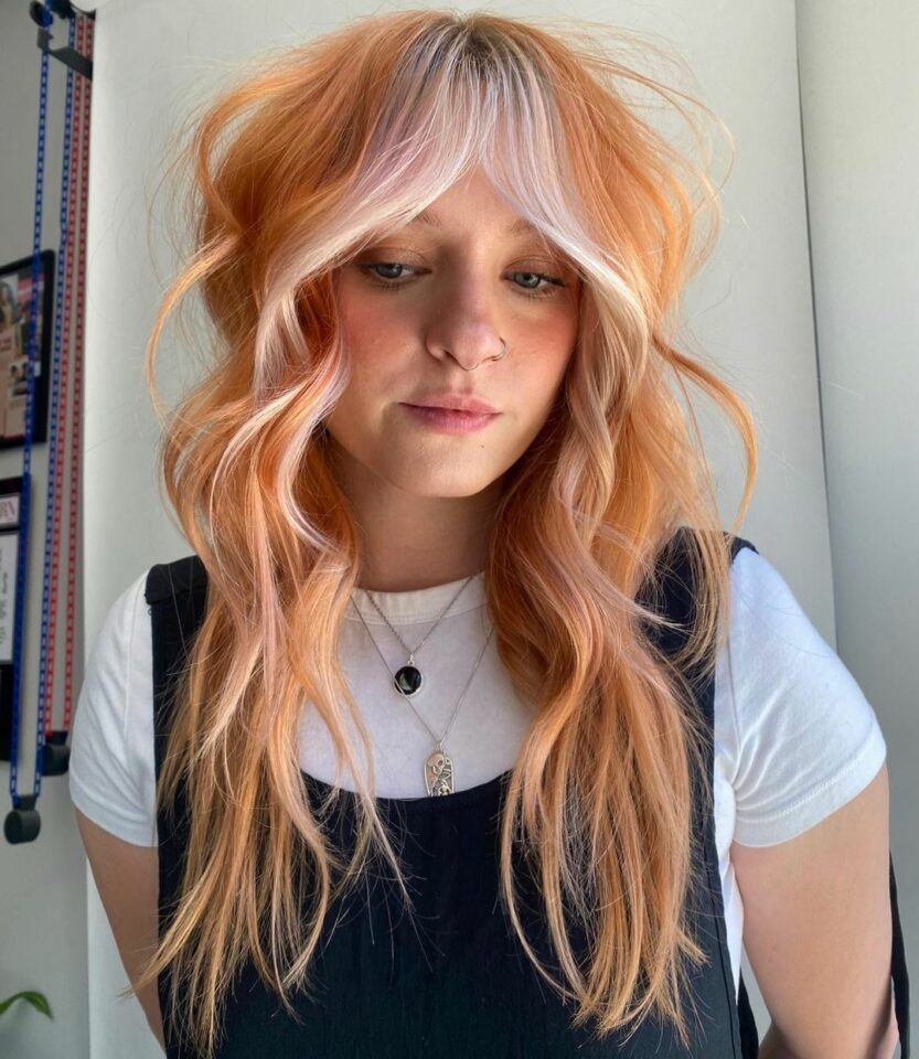 12 Cowboy Copper Hair With Blonde Money Piece Ideas To Blend Vibrancy ...