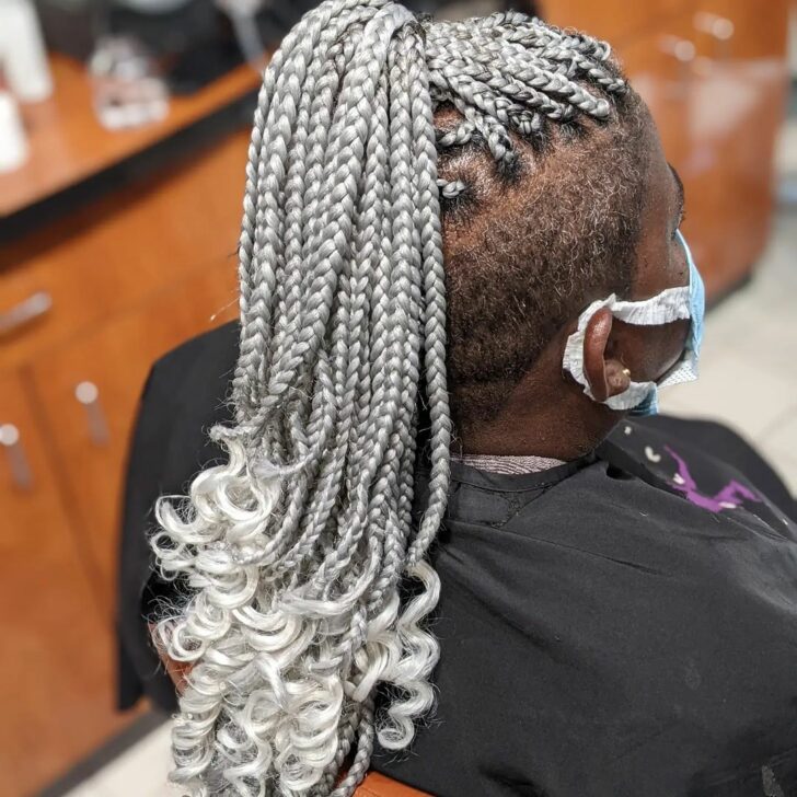 13 Stunning Grey Hair Braids That Prove Grey Will Be The New Black In 2025