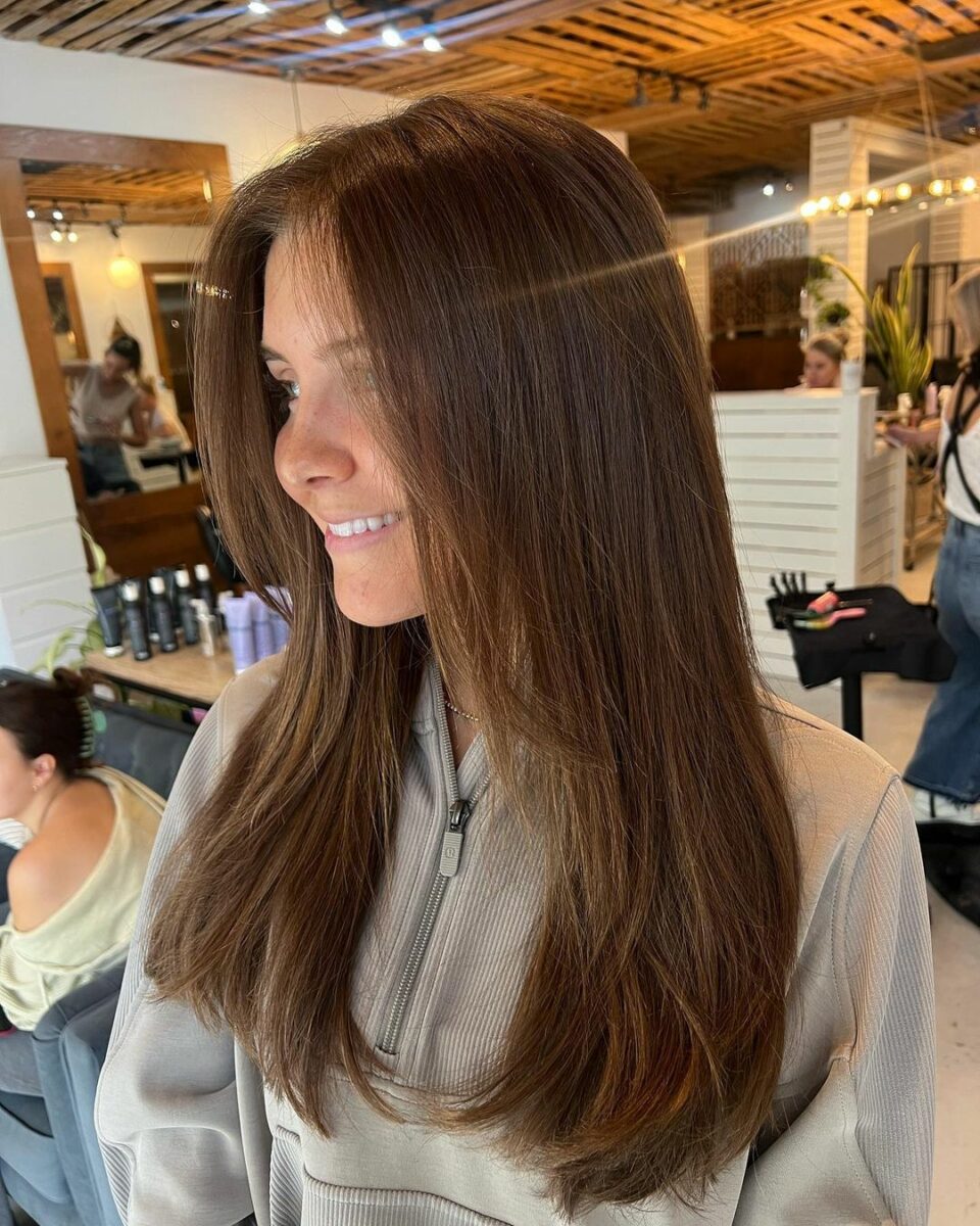 10 ideas para el pelo castaño chocolate para un otoño cálido y acogedor