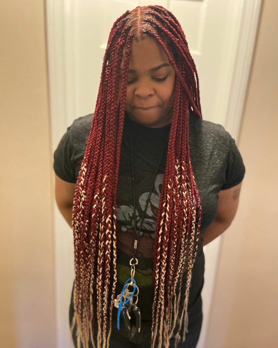 13 Burgundy Box Braids Ideas That Will Transform Your Look