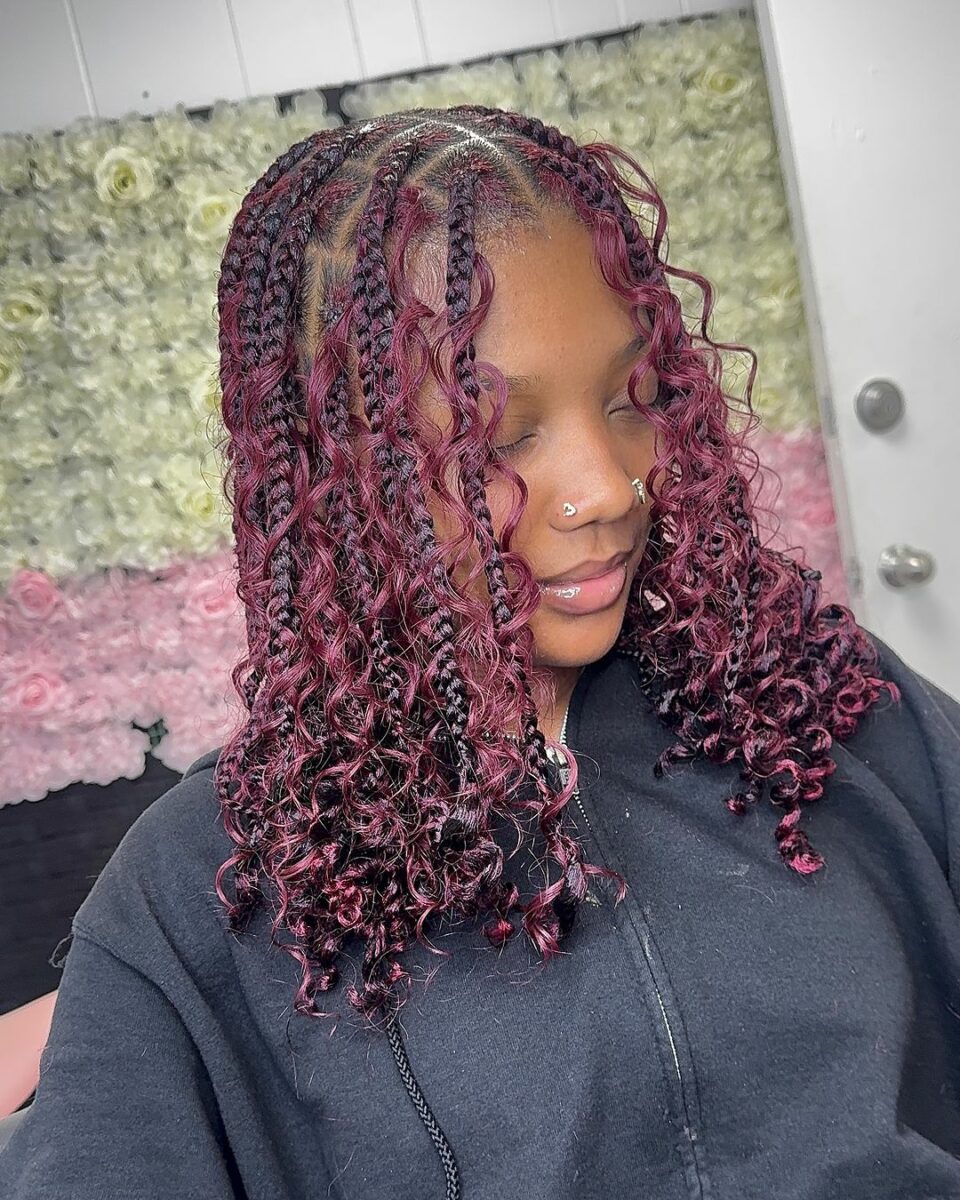 13 Burgundy Box Braids Ideas That Will Transform Your Look